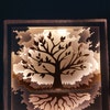Layered Tree Shadow Box Svg Template, 3D Tree of Life Svg, Family Tree ...