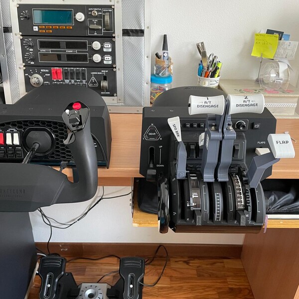 Boeing 737 Throttle Levers for Thrustmaster TCA Quadrant Boeing Edition ...