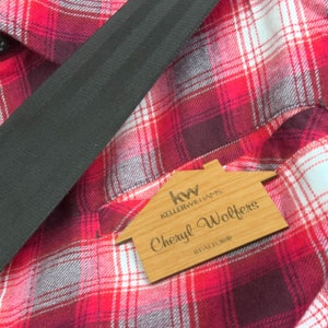 Custom House Shaped Name Tag - Etsy