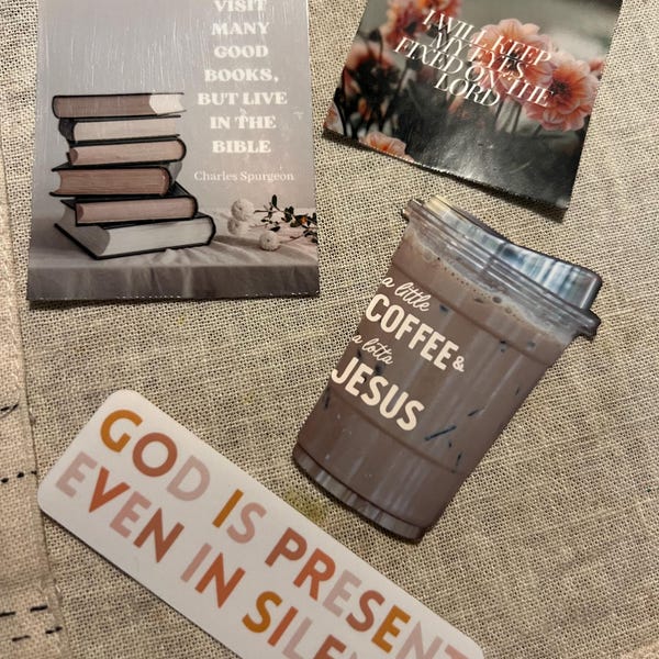 Iced Coffee and Jesus Sticker, Trendy Christian Stickers, Coffee and ...