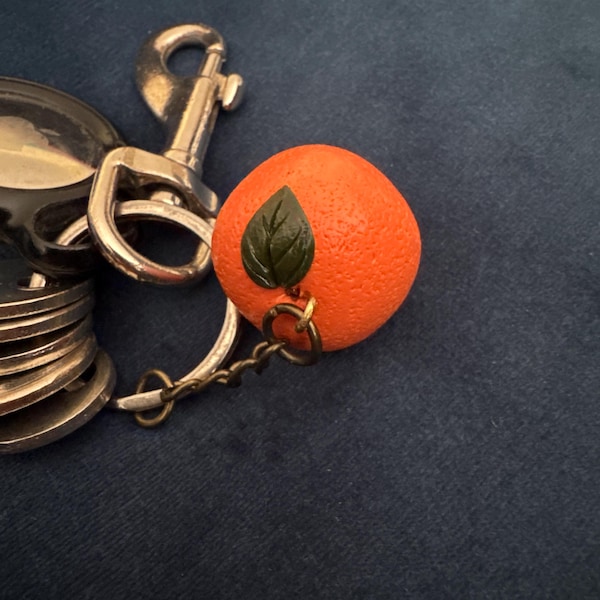 By the Shed Mango Tropical Fruit Keyring Key Chain - Yellow Juicy ...