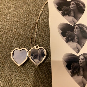 Printed Locket Sized Photo Locket Photo Printed for Locket Locket ...