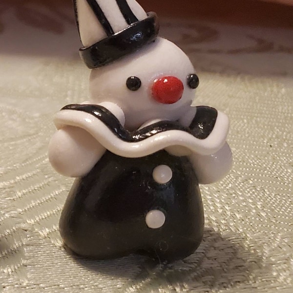 Rainbow Mini Clown Handmade Figurine - Etsy
