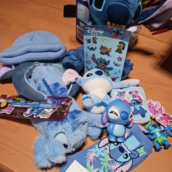 Stitch Cute Kawaii Mystery Box Blue Alien Themed Gift Suprise Box ...