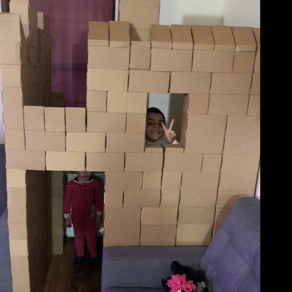 Mega Cardboard Building Blocks 200XXL GIGI Bloks Set | Big Interlocking ...