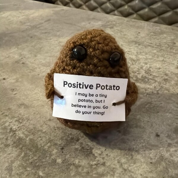 Positive Potato Crochet Pattern: No Sew Amigurumi (digital PDF) - Etsy