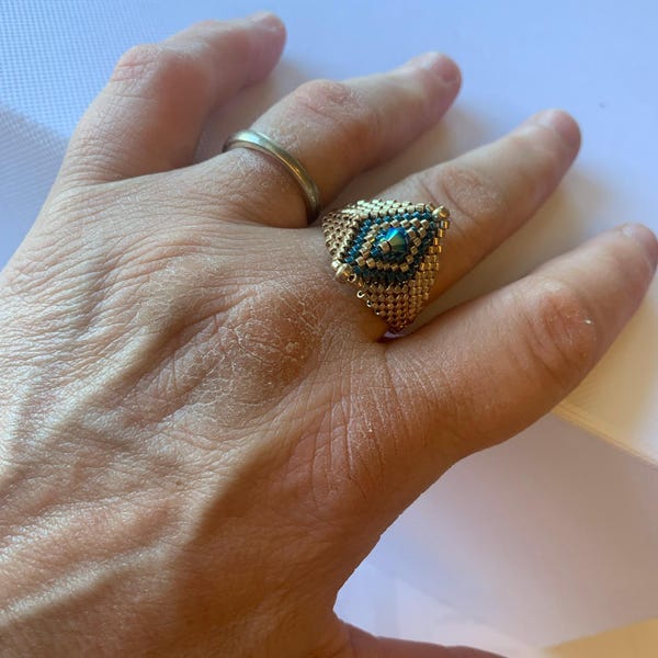 Tutorial Davina Pendant-beading Pattern,beading Tutorial With Diamonduo Beads, Instant Download ...