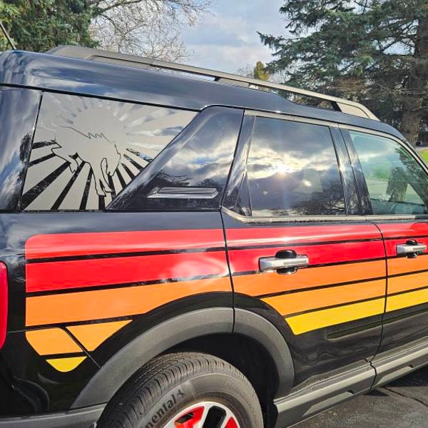 Compass Adventure Side Body Vinyl Decal, Side Panel Decal, Stripe Decal ...