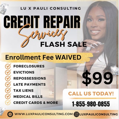 Credit Repair Service Flyer, DIY Flyer Template Design, Credit ...