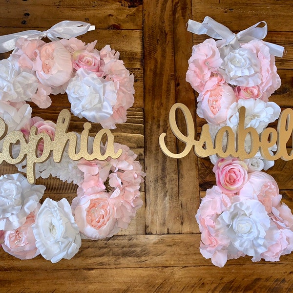 Summer Wedding Decor Floral Bridal Shower Letters Huge Flower Letters ...