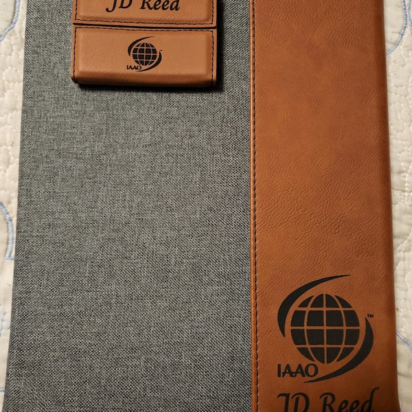 Big Size Personalized Portfolio, Custom Notepad Cover, Business ...