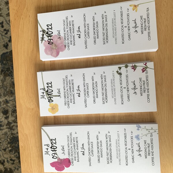 INSTANT | Menu | Look of Custom | Belle + Beau - Etsy