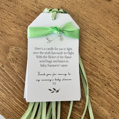 Memorial Candle Favour Tag, in Loving Memory Favour Tag, Funeral Candle ...