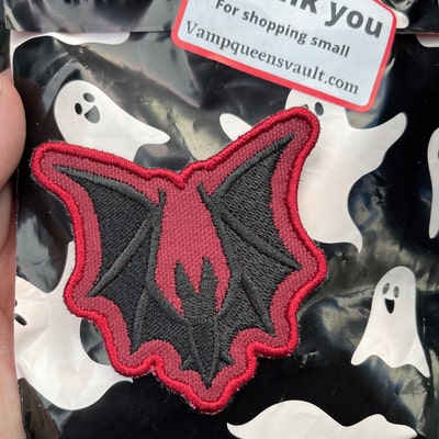 Bat Patch, Embroidered - Etsy