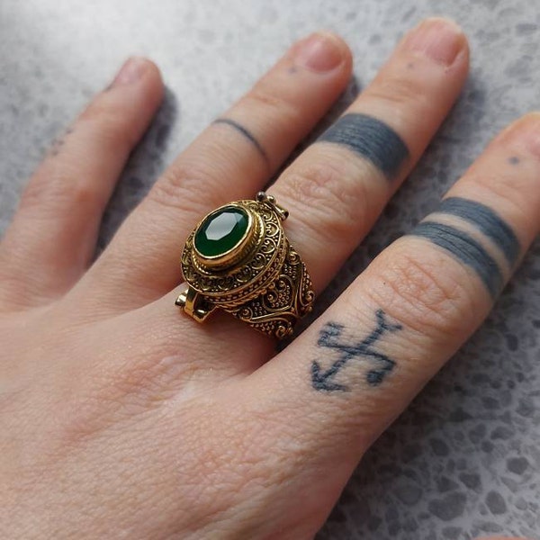 Silver Skull Ring, Skull Ring, Skeleton Ring, Gothic Ring, Horror Ring ...