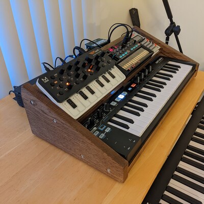 Arturia Keystep Desktop Synth Stand. Wooden Rack for Keystep - Etsy