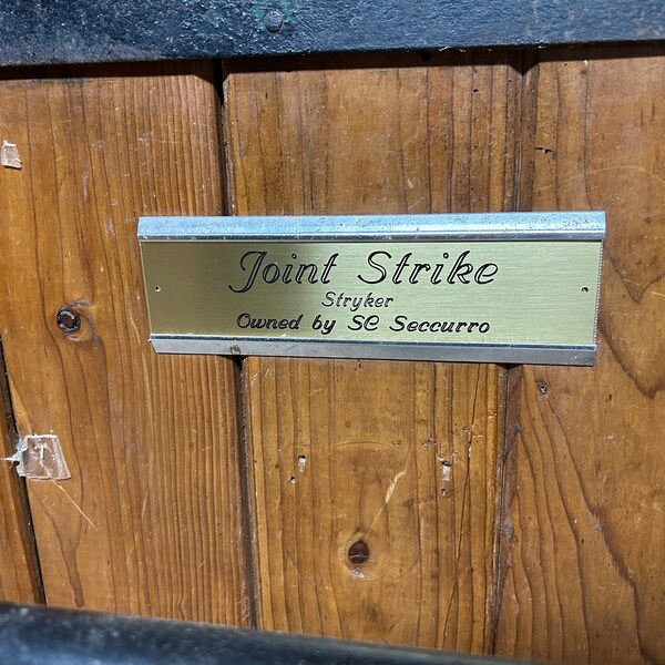 2X8 Brass Horse Stall Plate - Etsy