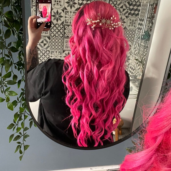 NATI // Gold Bridal Celestial Halo Crown Bridal Galaxy Halo Tiara Star ...