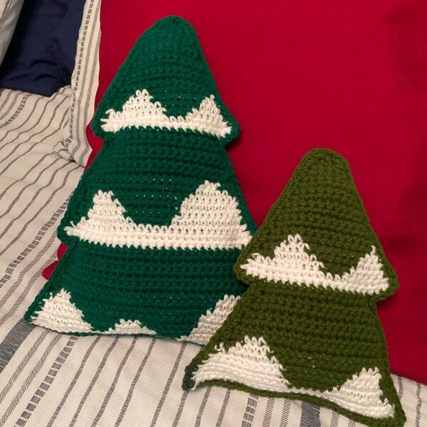 Christmas Tree Farm Pillow Crochet Pattern (PDF Pattern) - Etsy