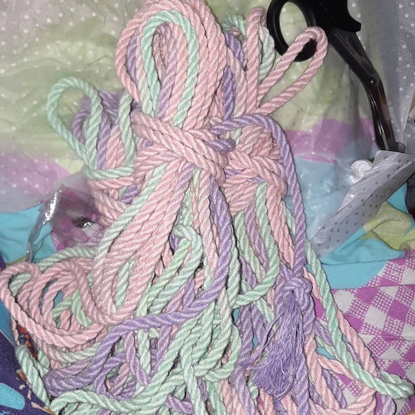 Shibari Rope. Hemp ' My Little Pony'. 7.8 Meters. Handmade Bondage Rope ...