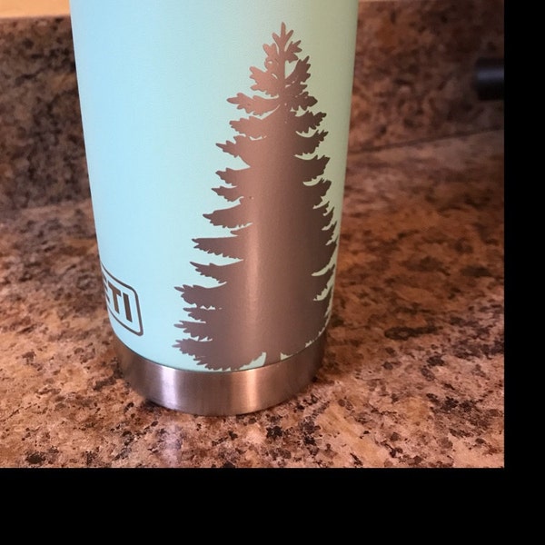 Cedar Tree Vinyl Decal Car Window Wall Bumper Phone Laptop Tablet Yeti ...