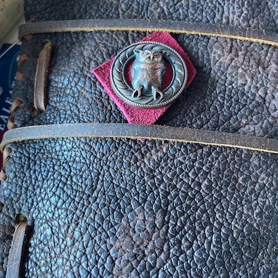 Copper Beaver Wood Badge Critter Concho - Etsy