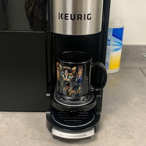 Black Cat Dr Who Mug Doctor Style Tardis Mug, Blue Police Box Starry ...