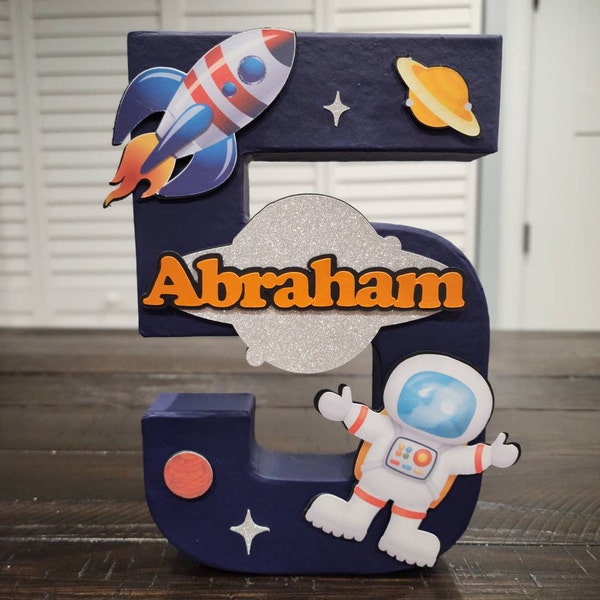 Outer Space Numbers, Outer Space Birthday Decor, Astronaut Birthday ...