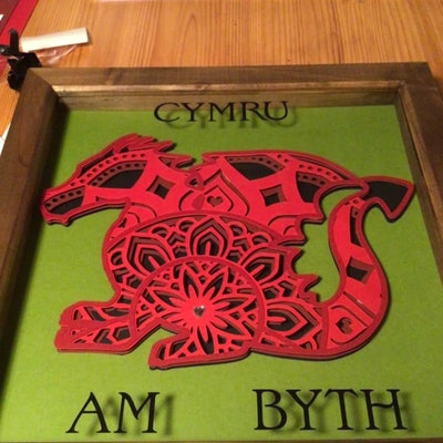 Dragon Layered SVG 4 Layer Animal Svg, Cricut Projects, Multi Layer Svg ...