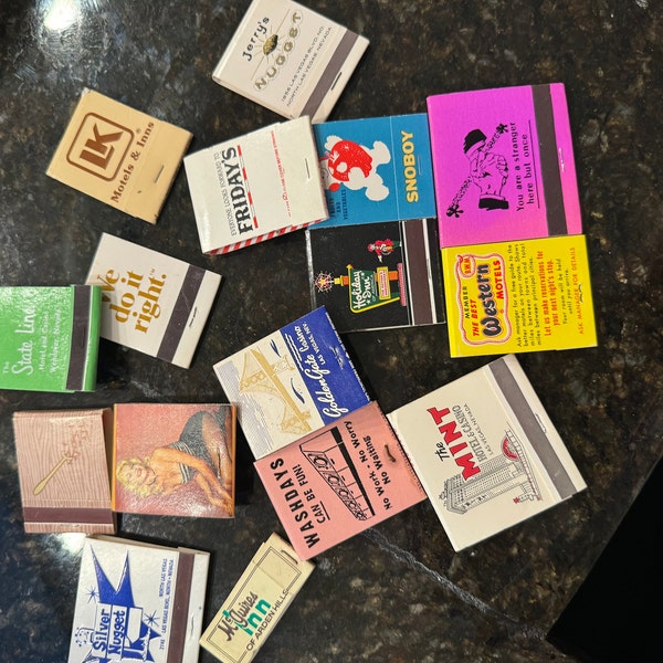 Vintage Matchbooks (lots of 16) - Etsy