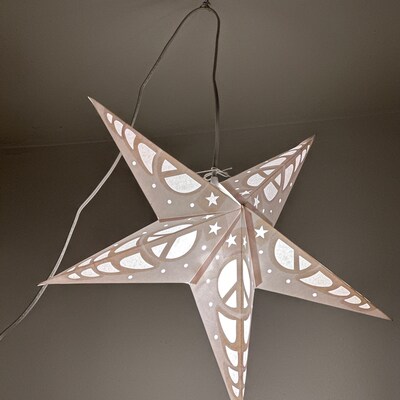 FROZEN Snowflake Star Light Lantern , Folding Paper Light, Lamp Night ...