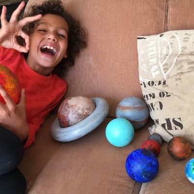 Larger Solar System Planet Mobile, Hanging Sun and Planets Model, Outer ...