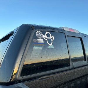 Cowboy Hat Decal Cowboy Decal Western Decal Rancher Decal Hat Sticker ...