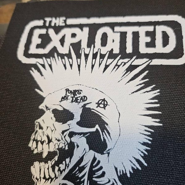 Punk Patch DIY Metal Crust Doom Canvas Sew-on Patch for Battle Vest Jacket Backpack Jeans PAT04 ...