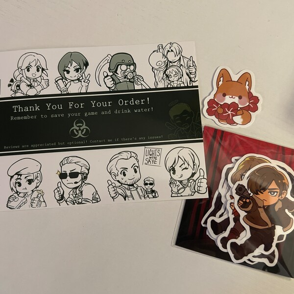 BIOHAZARD 4 FANMADE Mini Sticker Pack! バイオハザード 4 ・ミニーステッカーパック - Etsy UK