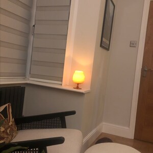 Chance Glass Serving Dish With Brass Handle, 1960's, Fiesta Floral ...