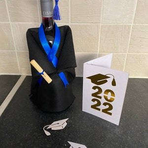 Graduation Bottle Cover Set. Grad Gift for Him / Grad Gift for Her ...
