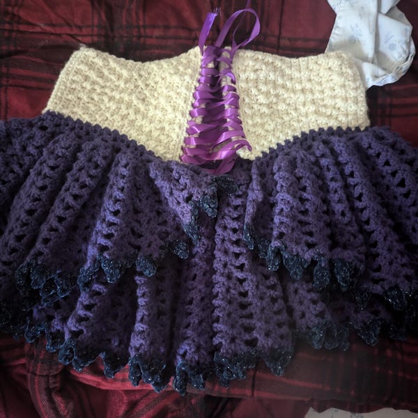 Digital Crochet PATTERN: the Ekho Set Corset Belt, Skirt, Bustle ...