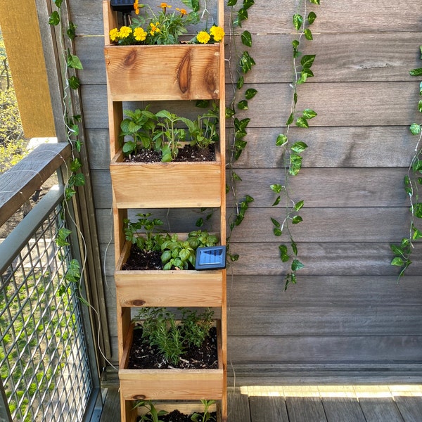 Vertical CEDAR Planter Box Ladder, 24 Sizes! - Etsy