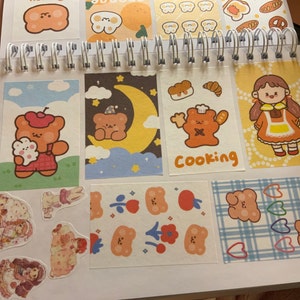 Cute Kawaii Stickers Cute Sticker Sheets Yellow Stickers - Etsy