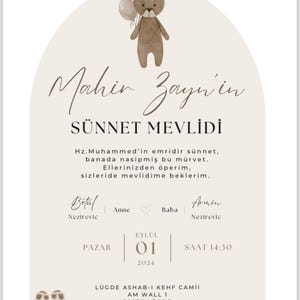 Sünnet Davetiyesi Sünnet Düğünü Davetiyesi - Etsy UK