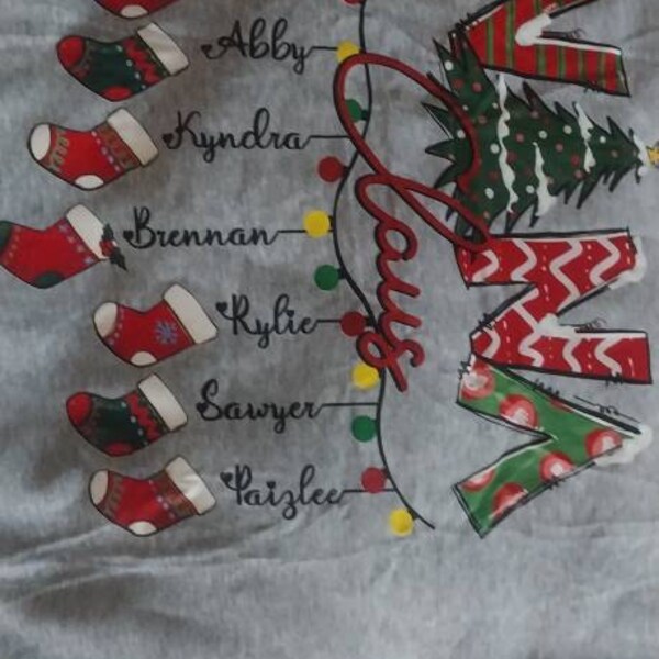 Custom Christmas Nana Claus Sweatshirt, Christmas Nana Claus Sweatshirt ...