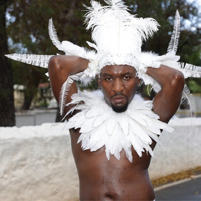 Male Samba Costume Set Feather Piece Parade Feather Fantasy Fest ...