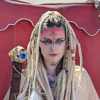 Viking Blonde Dreads and Braids Synthetic Blonde Dreadlocks Viking ...