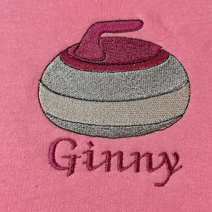 Curling Stone Rock - Machine Embroidery Design, Embroidery Designs ...