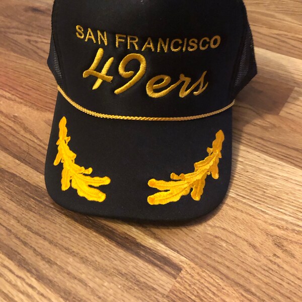 CUSTOM TEXT Nautical Hat- Black Gold Captain Hat- Yacht Sailor ...