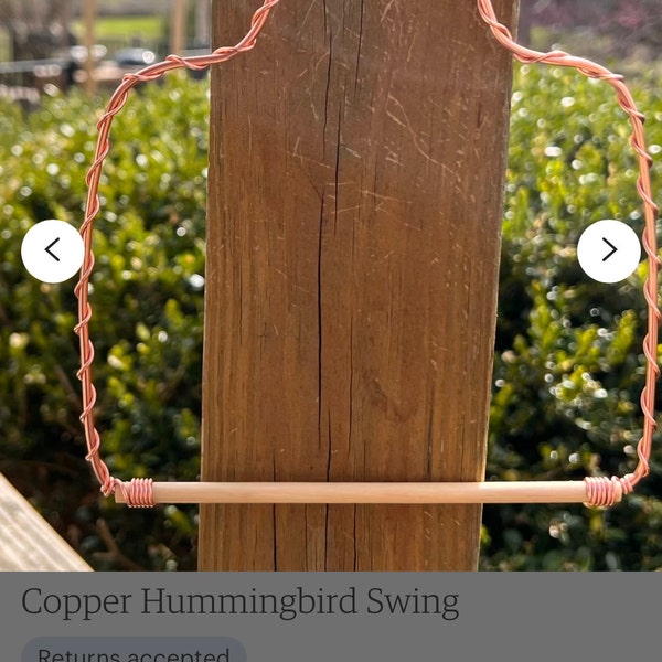 Hummingbird Swing Made of Copper and Crystal, Boho Celestial Moon ...