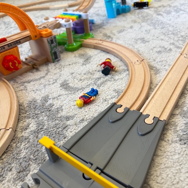Flexible Track for Wooden Train Sets - Compatible With BRIO and Others ...