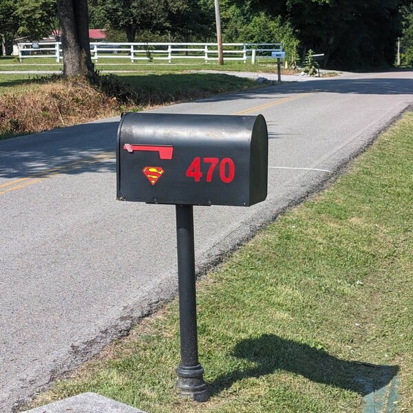 Custom Mailbox Numbers REFLECTIVE Vinyl Decals Stickers House - SET OF ...