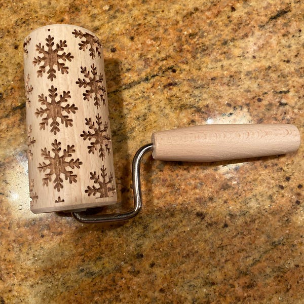 N. 156 Timbro di legno profondamente inciso, regalo di Natale ...